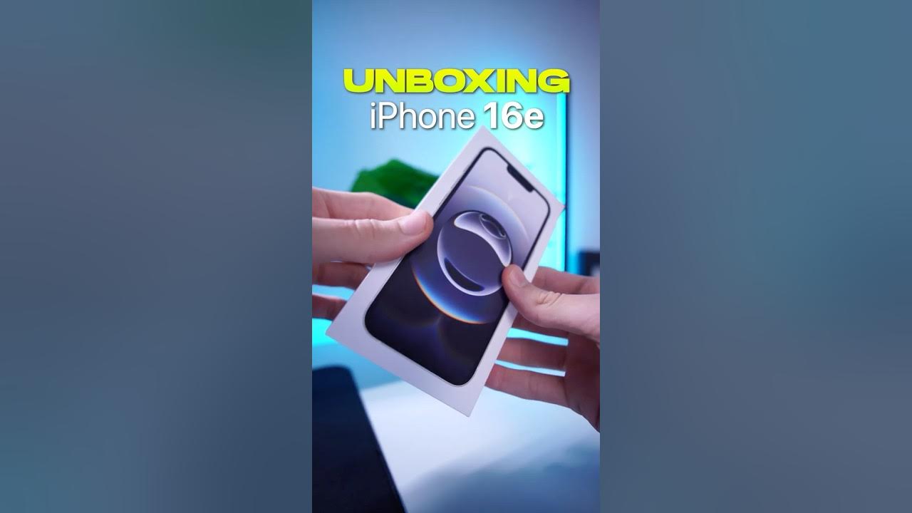 Unboxing ASMR iPhone 16e 📱🤤 - YouTube