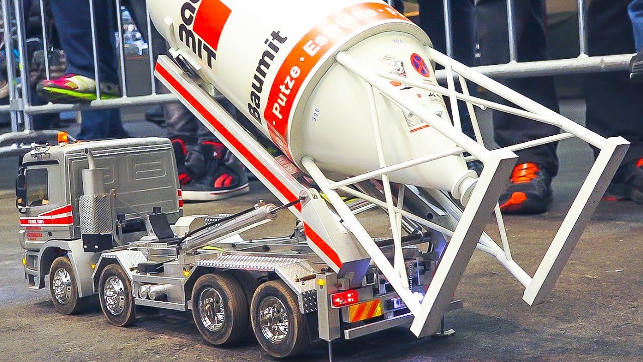 RC MODEL TRUCK MERCEDES-BENZ WITH SILO CONTAINER*RC MODEL CONSTRUCTION ...