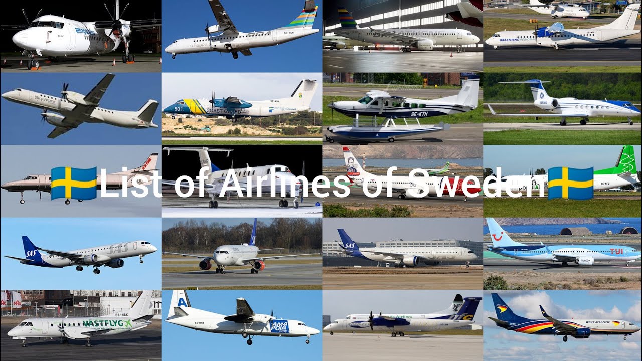 List of Airlines of Sweden | Aviation BD - YouTube