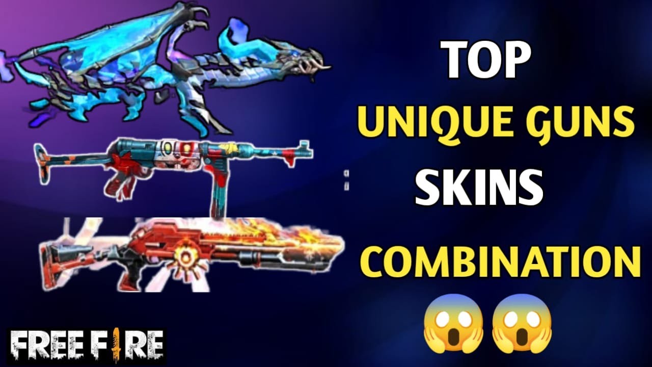 TOP BEST GUNS SKIN EVER IN FREE FIRE |FREE FIRE GUN SKINS| SKINS ...