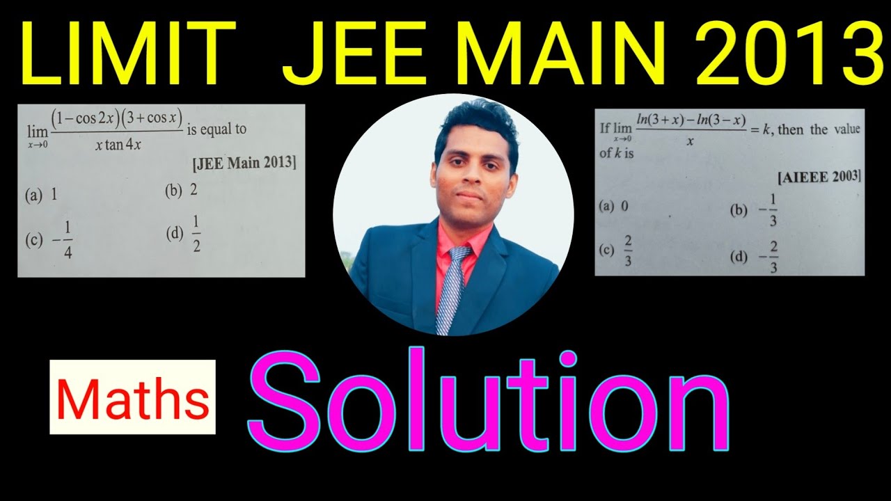 Jee main previous year question paper solutions/limit - YouTube