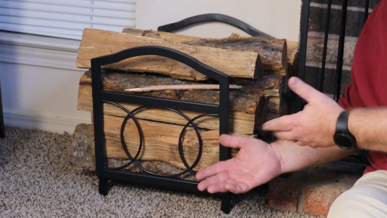 Iron Fire Wood Storage Racks Heavy Duty Holder Log Rack: Essential Tool ...
