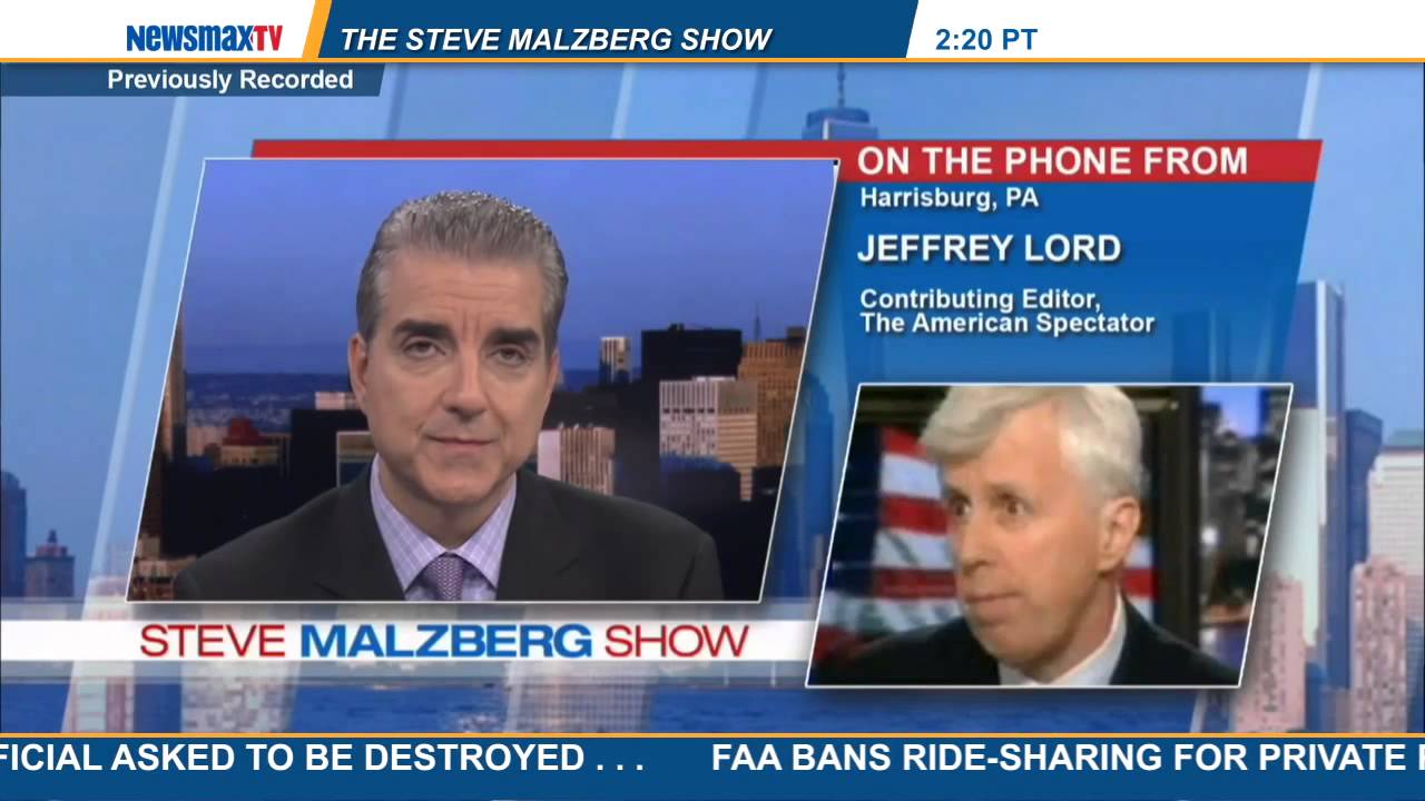 Malzberg | Jeffrey Lord to discuss his latest column and President ...