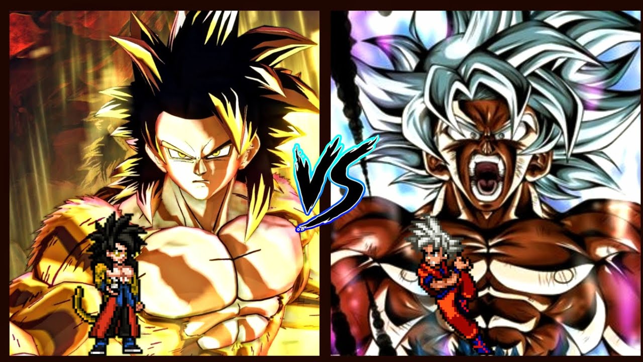 Goku SSJ4 Universe Tree Powered(New) VS Goku DBS 3.5 OP(All Form) in ...