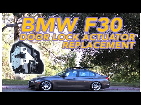 2014 BMW F30 328i Door lock actuator replacement tips & tricks. - YouTube