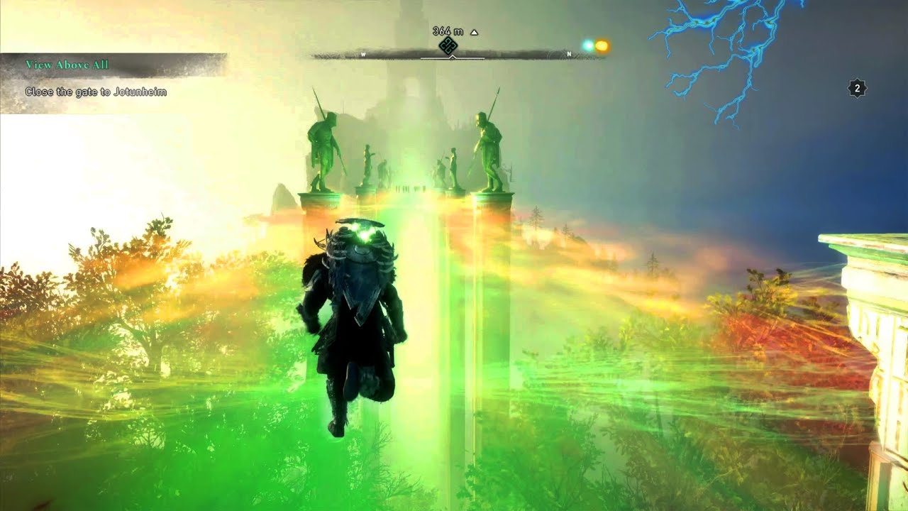 Asgard scene Assassin's Creed Valhalla || Fight At the Bifrost || Close ...