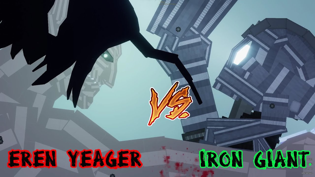 People Playground EP.76 [ Attack on Titan ] Eren Yeager Vs Iron Giant ...