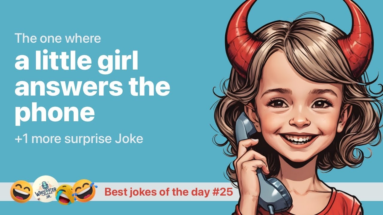 😈 A little girl answers the phone 🤣 | Joke of the day! #jokes - YouTube