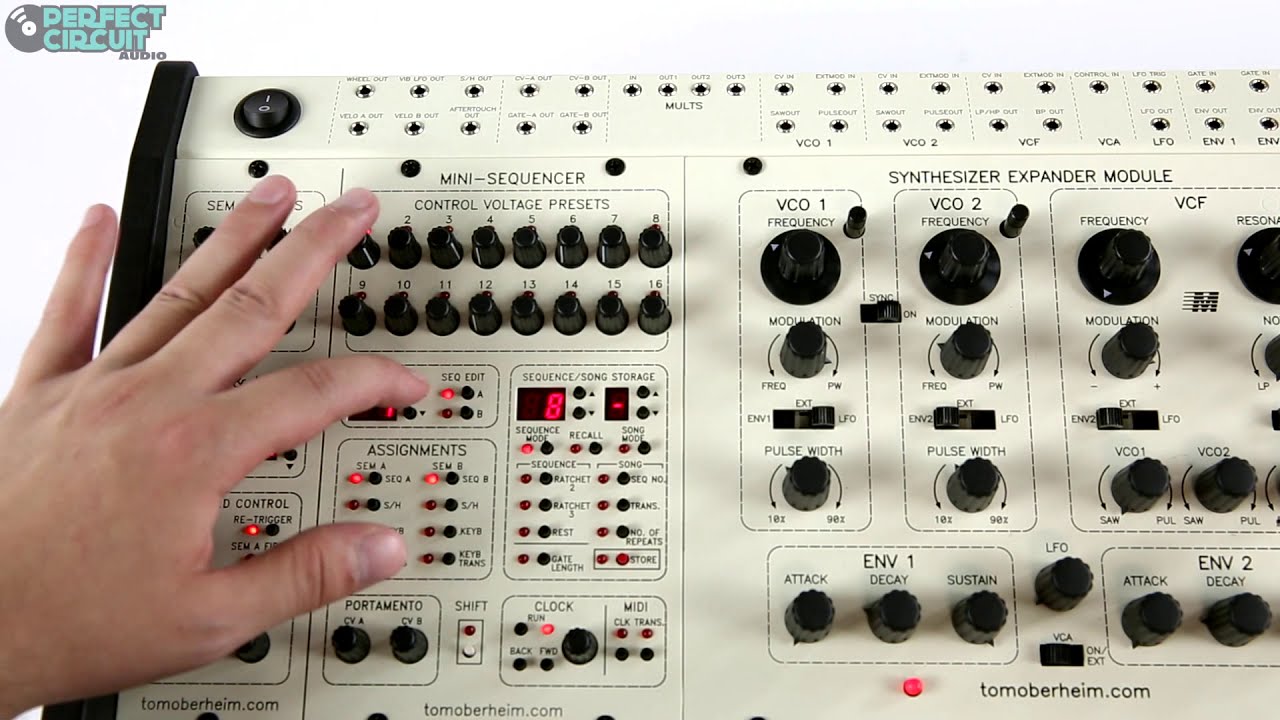 Tom Oberheim Two Voice Pro Sequencer Demo - YouTube
