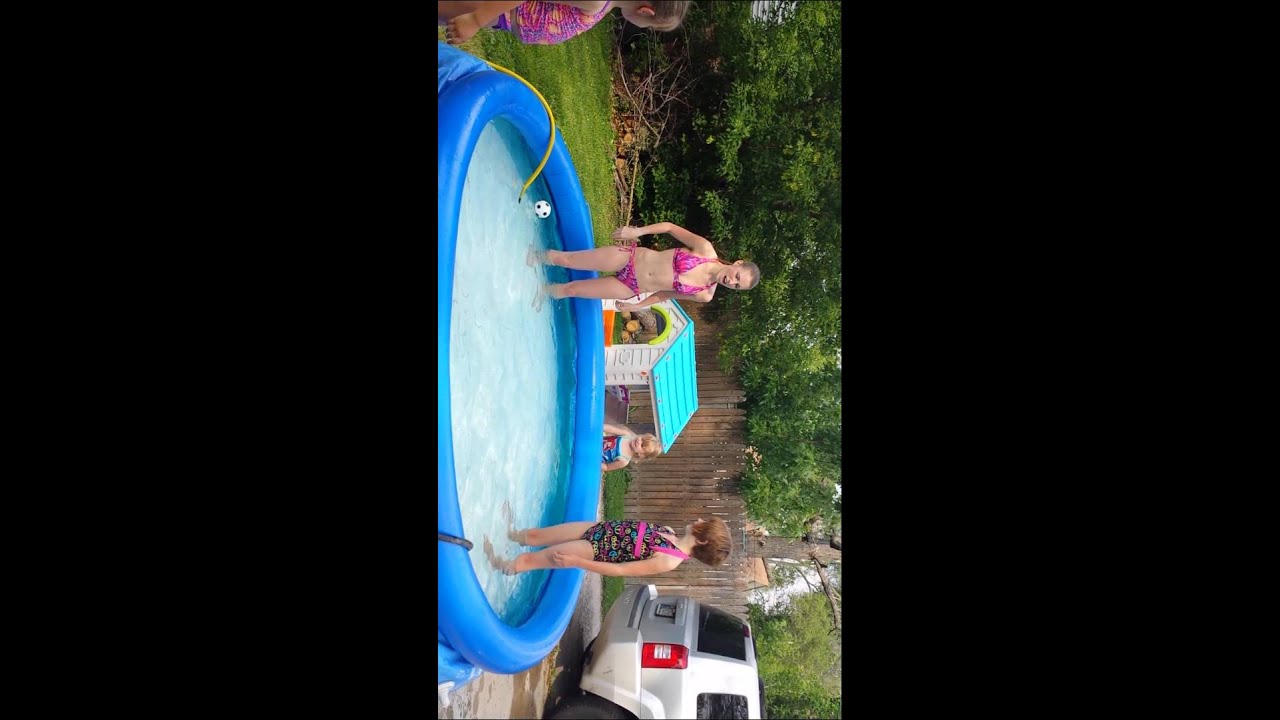 Cold water challenge with the girls - YouTube