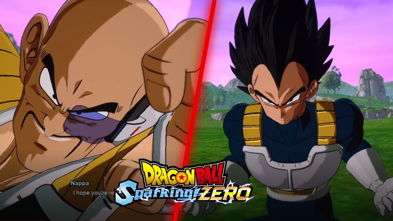 Vegeta vs Nappa Interactions and Combat - Dragon Ball Sparking Zero ...