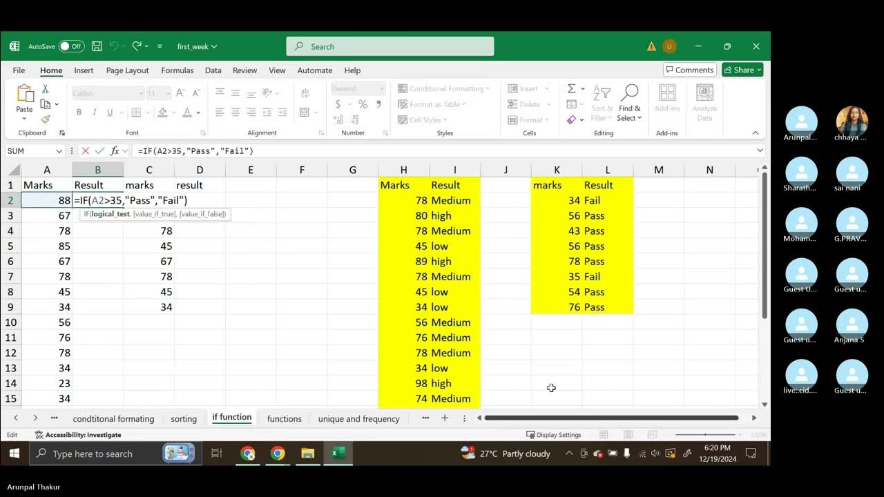 Excel Functions: Understanding IF, SUMIF, and COUNTIF (Day 4) - YouTube