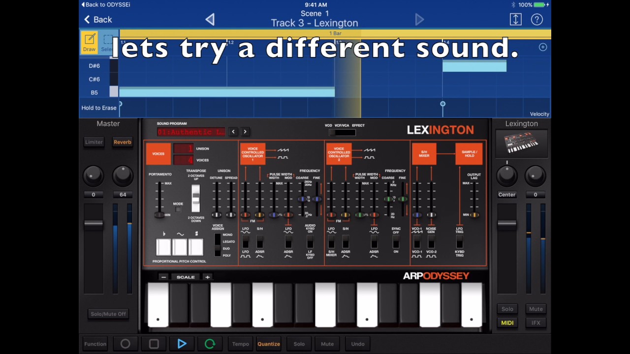 Using the new Korg IOS synth app ODDYSSEi with Korg Gadget, on an iPad Mini 3, how does it hold ...
