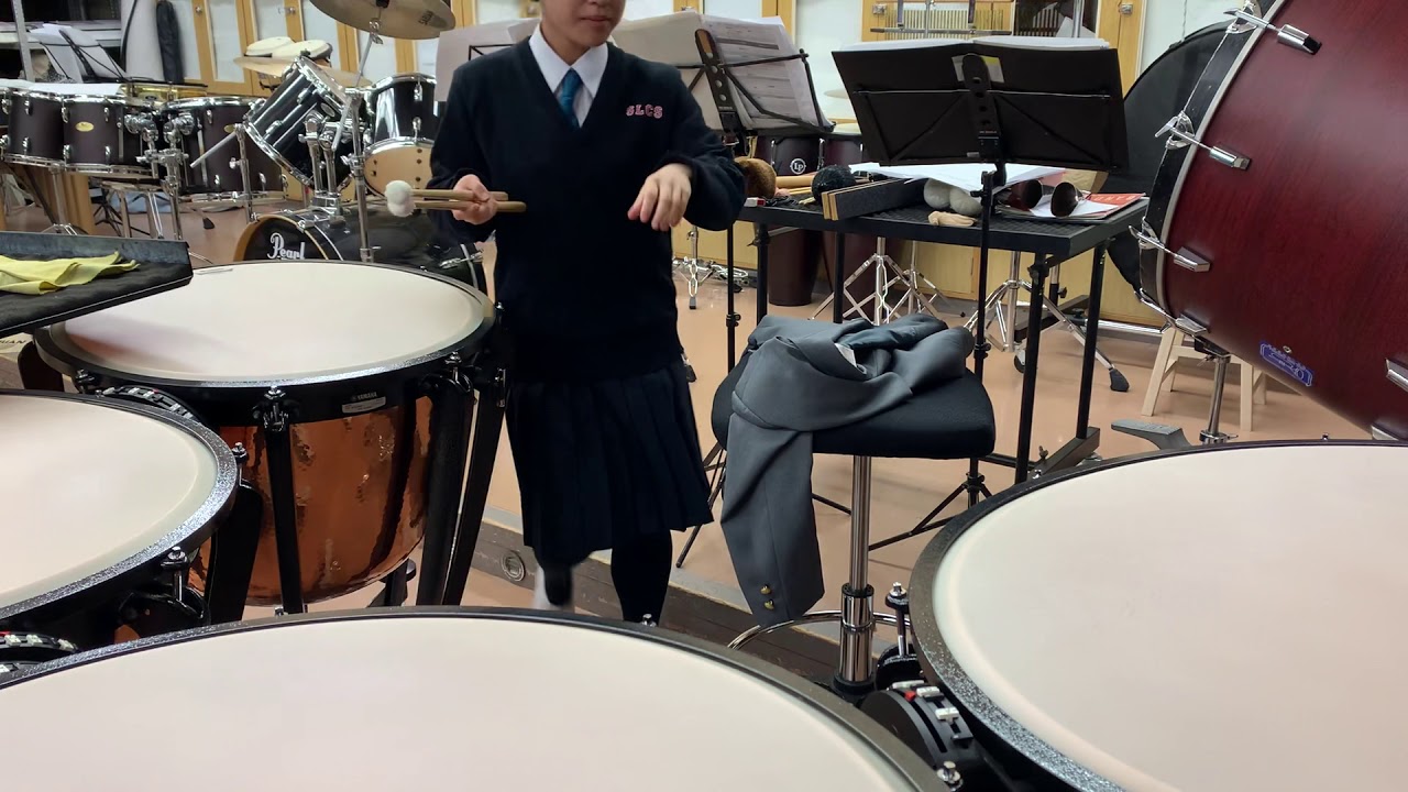 #6 A Japanese girl practicing the timpani - YouTube