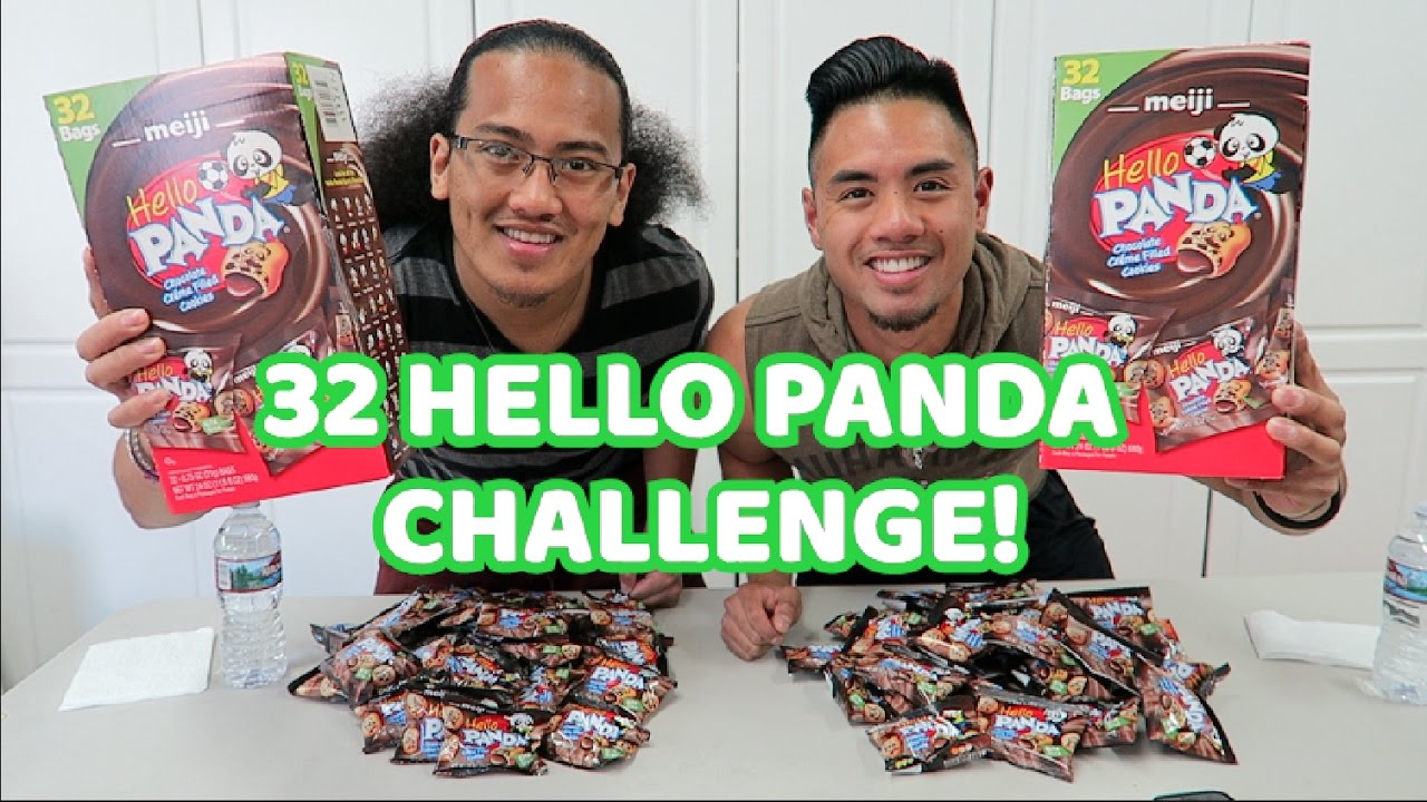 32 HELLO PANDA CHALLENGE! ASIAN SNACKS - YouTube