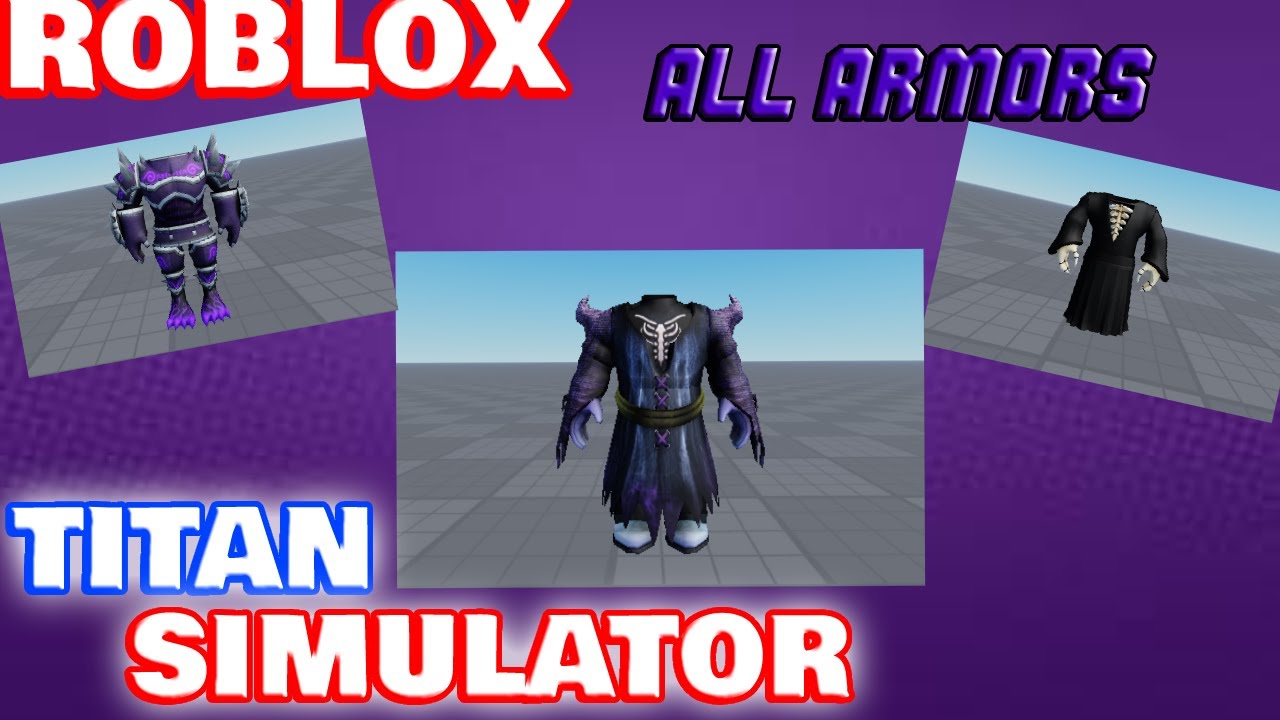 All Armors in Titan Simulator | Roblox - YouTube