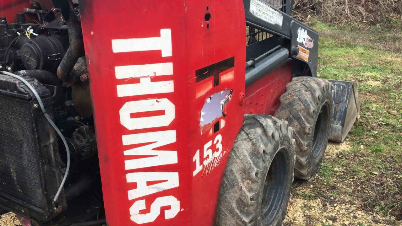 Thomas 153 skid steer - Thomas 153 engine - Skid Steer Thomas 153 - YouTube