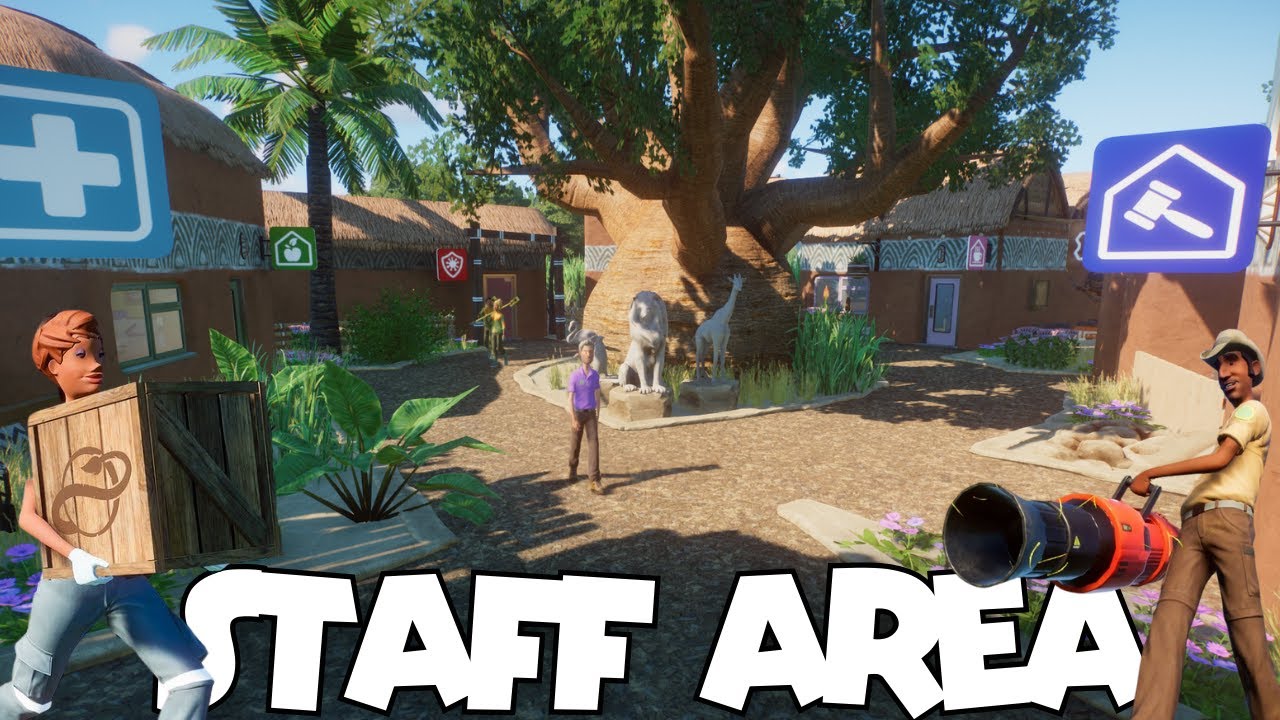 Designing a Dream Staff Area in Planet Zoo's Wild Horizon Park - YouTube