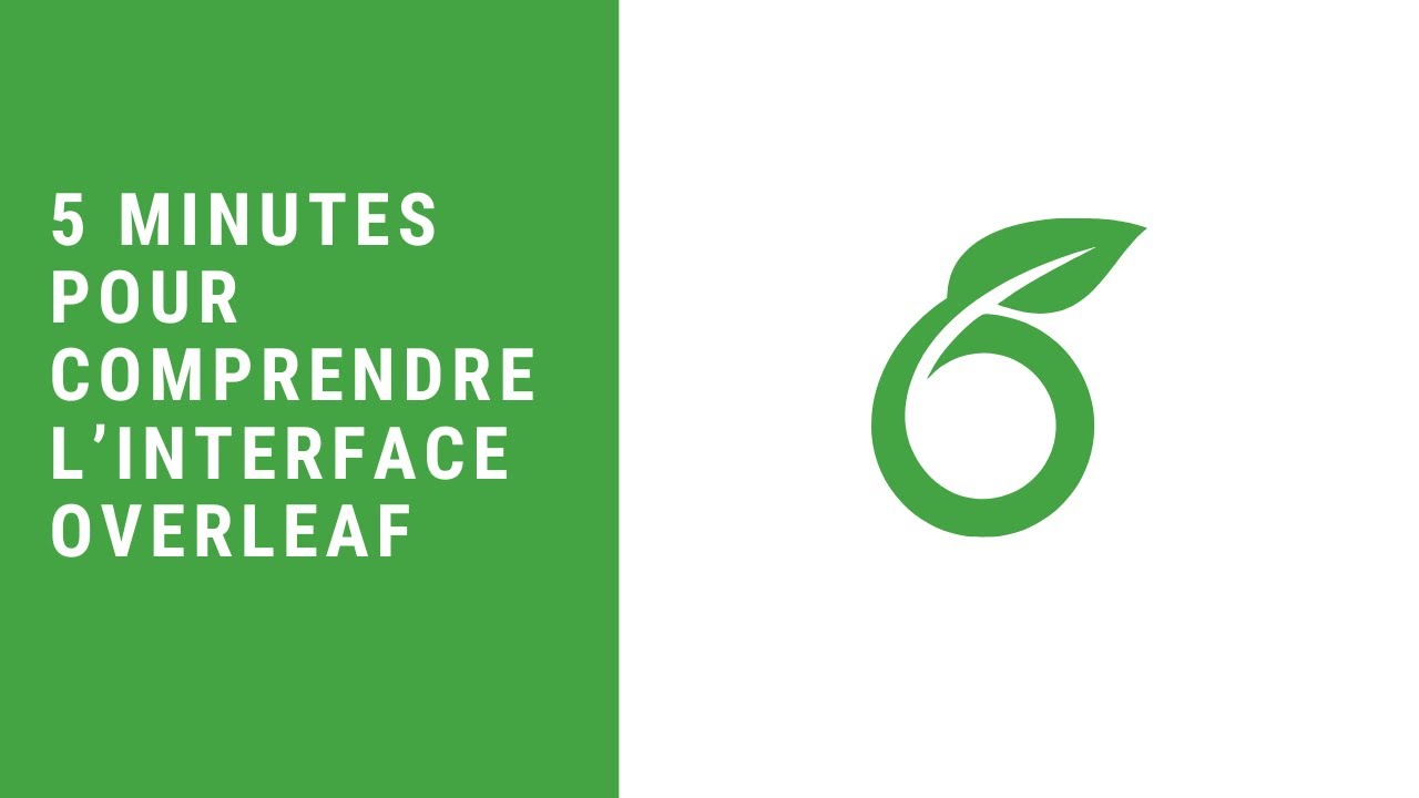 Comprendre l'interface Overleaf, éditeur LateX en ligne. - YouTube