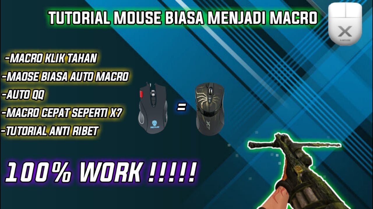 TUTORIAL MOUSE BIASA MENJADI MACRO SG TEKEN WORKK ALL MOUSE ...