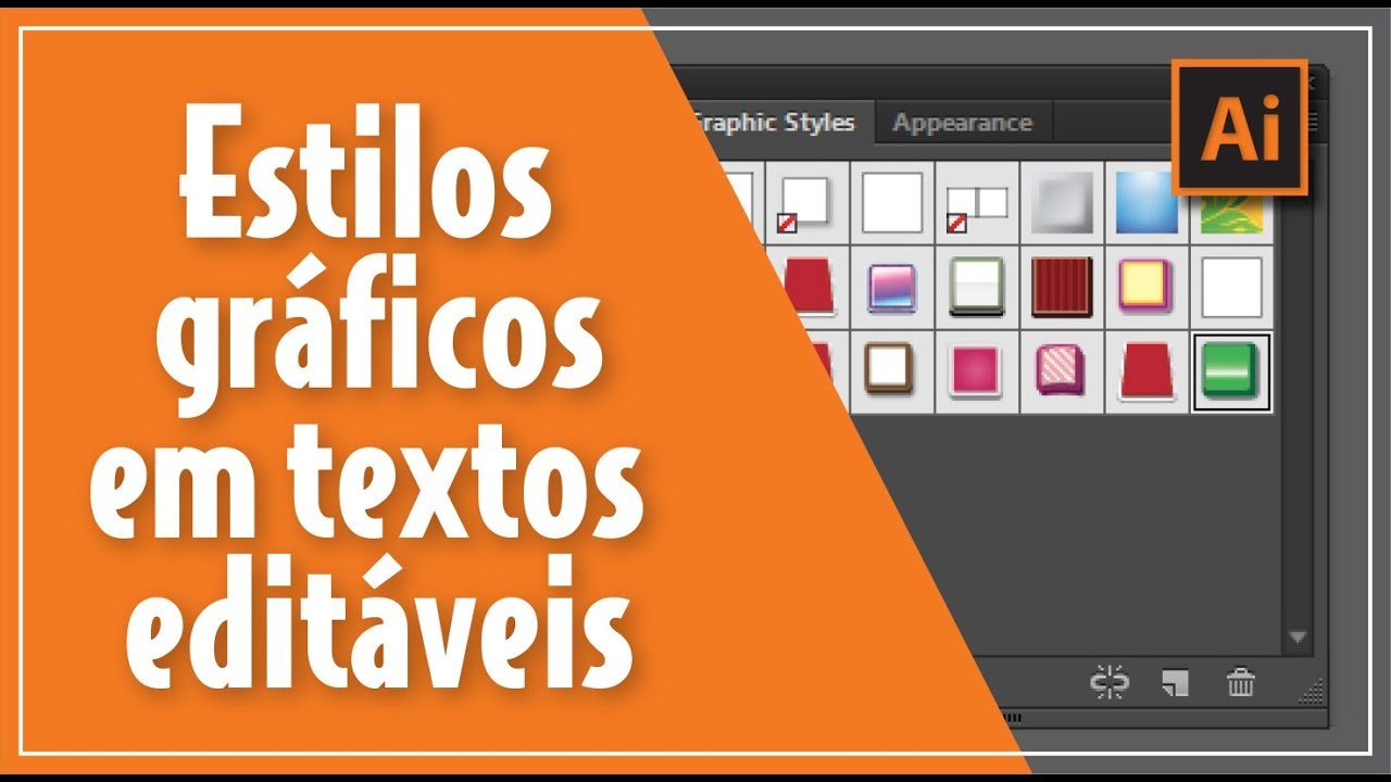 Tutorial Illustrator - Estilos gráficos de texto - YouTube