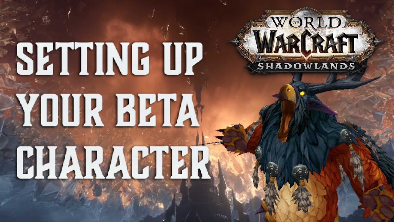 Shadowlands Beta : Setting up a Character - YouTube