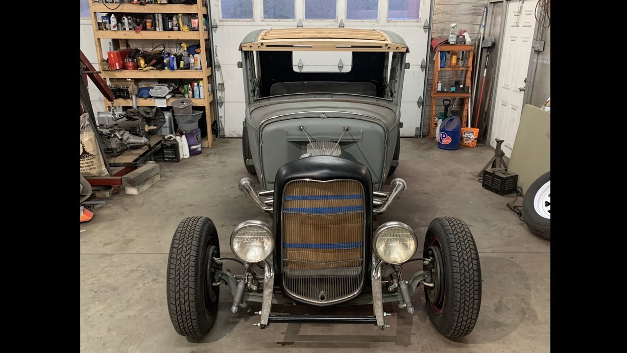 Model A Coupe Hot Rod Build Pt.42 Top Wood Kit Installed ! - YouTube