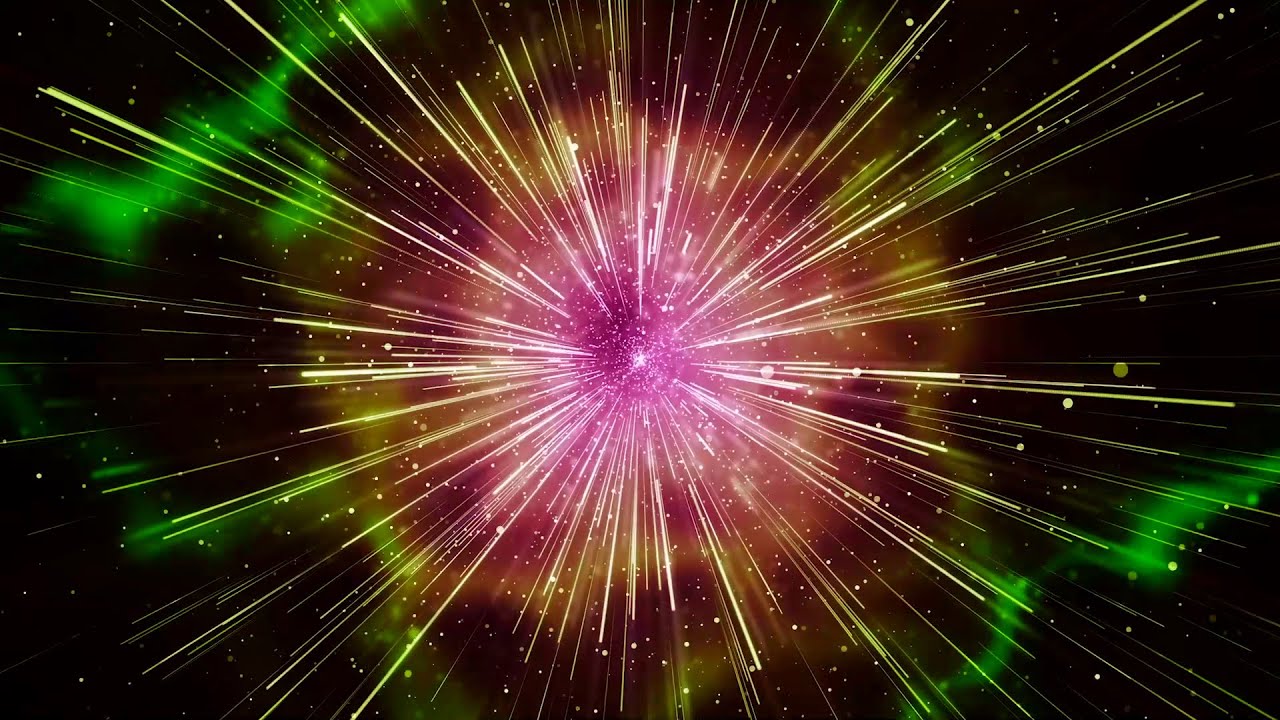Space loop, star burst animation, space star burst 1Hr loop video, no ...