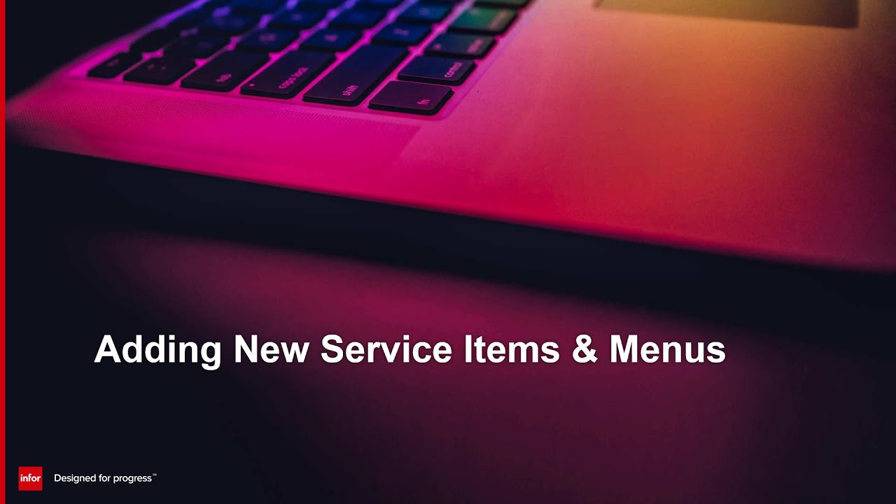 Adding New Service Items and Menus - YouTube