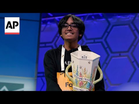Faizan Zaki wins the 2025 Scripps National Spelling Bee