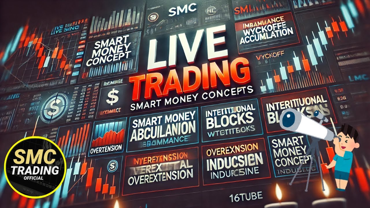 SMART MONEY CONCEPT EN LIVE : Accumulation, Redistribution, Inducement ...