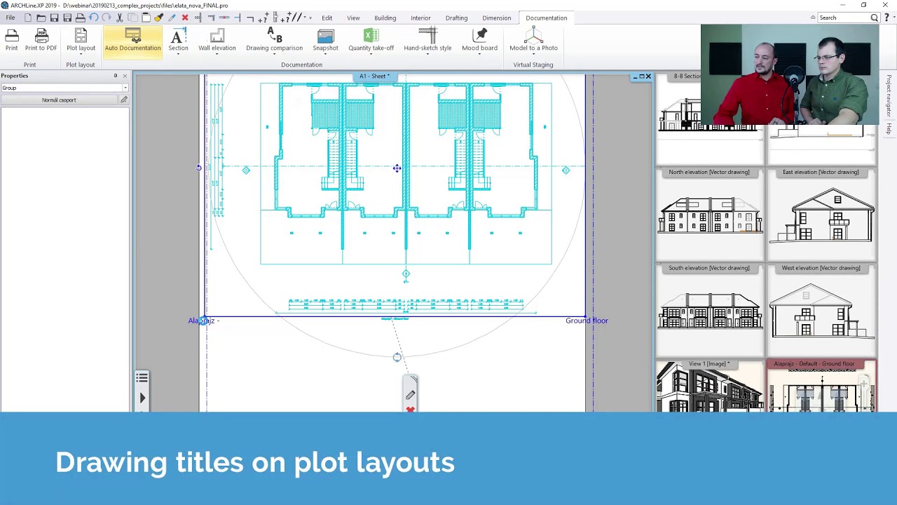 Drawing titles on plot layouts - ARCHLine.XP - YouTube