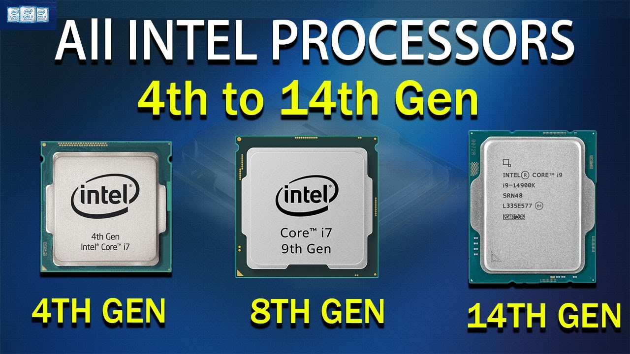 All Intel Processors (4th to 14th Gen) | Full Comparison | i3 • i5 • i7 ...