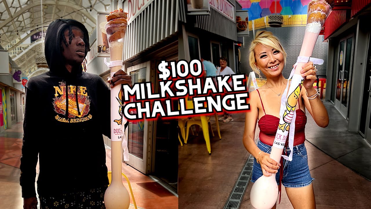 100 Milkshake Challenge At The Duck Donuts In Las Vegas Nv