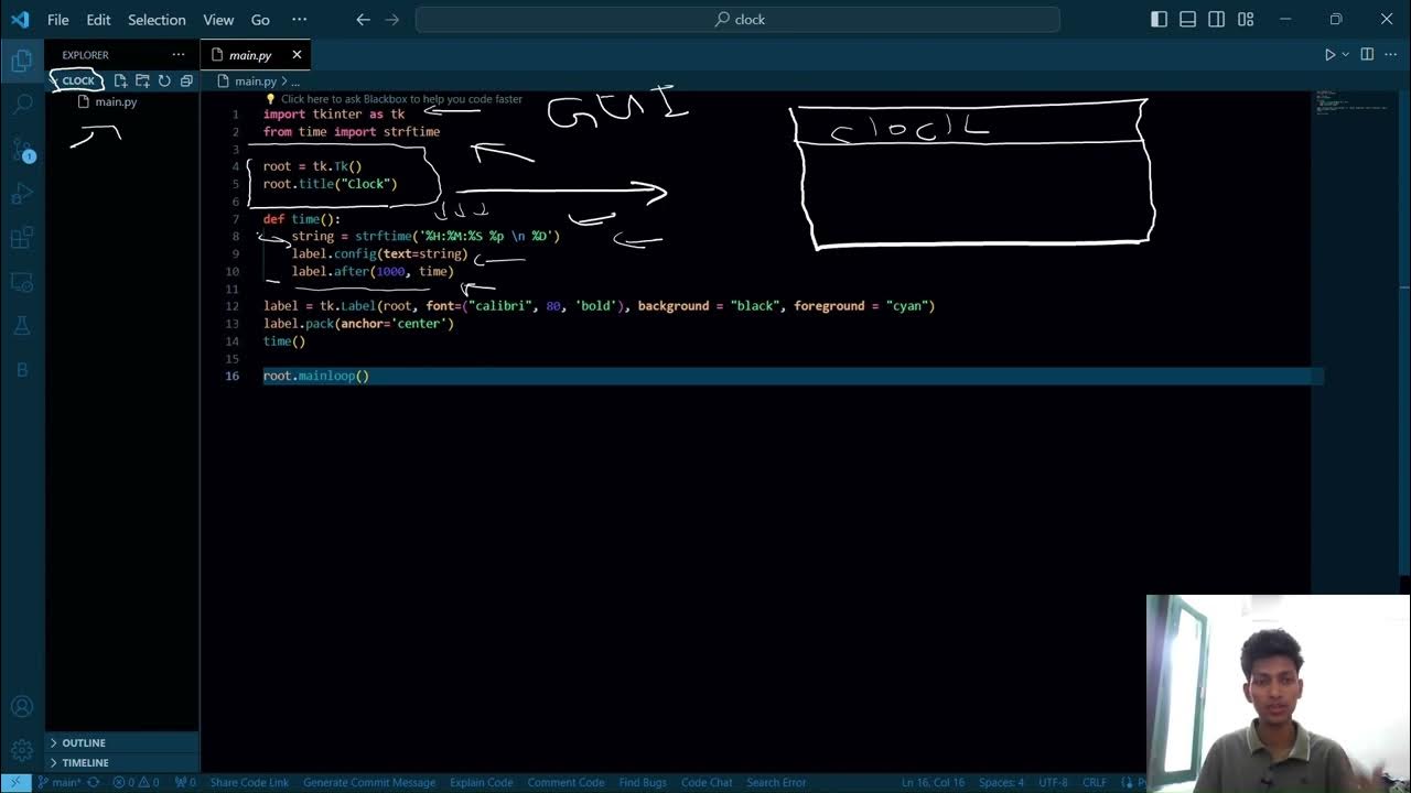Build a Digital Clock with Python | Python GUI Tutorial - YouTube