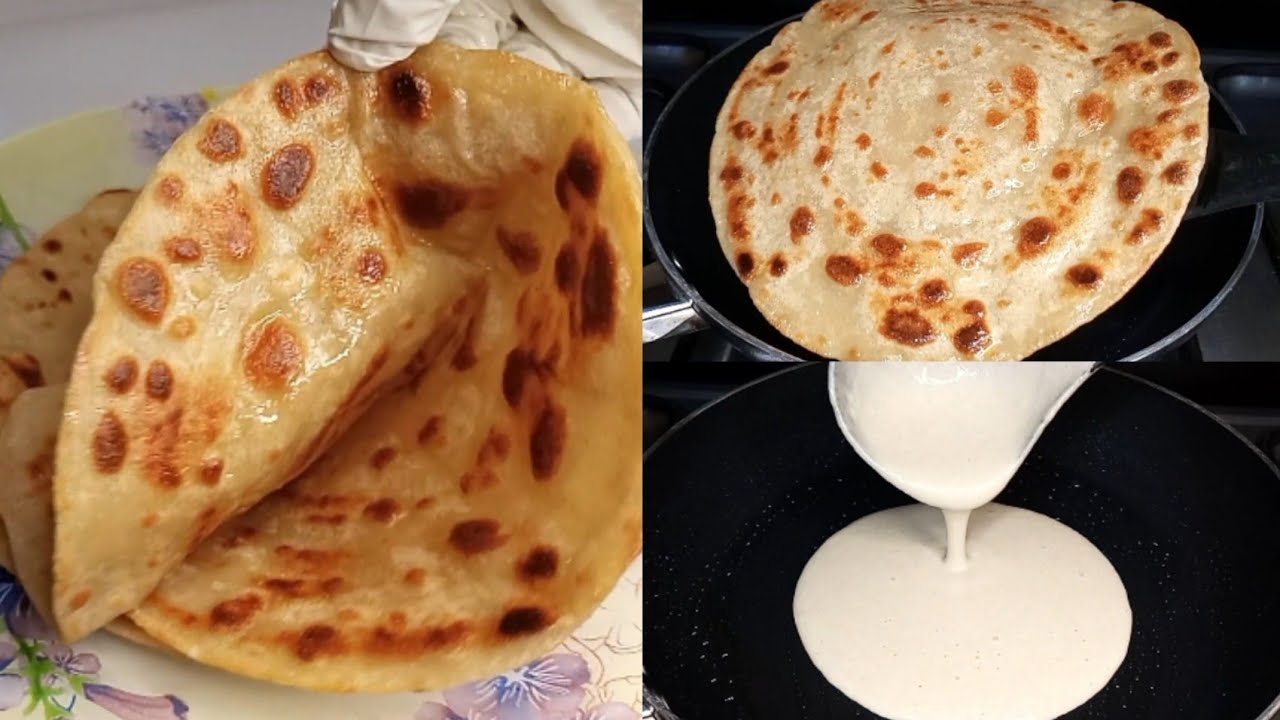 liquid Dough Pratha Recipe | No Rolling | No Kneading Dough | Only 3 ...