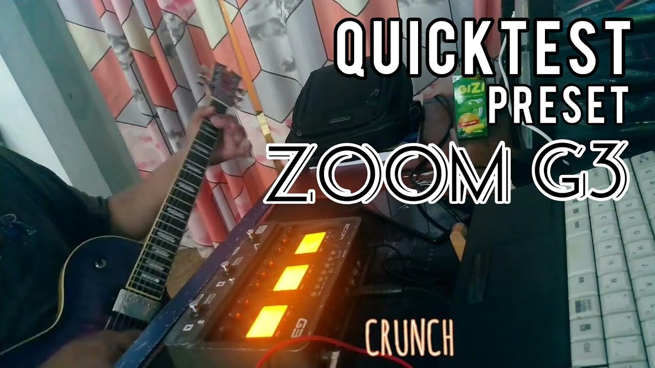 Quick Test ZOOM G3 Guitar Efx - YouTube
