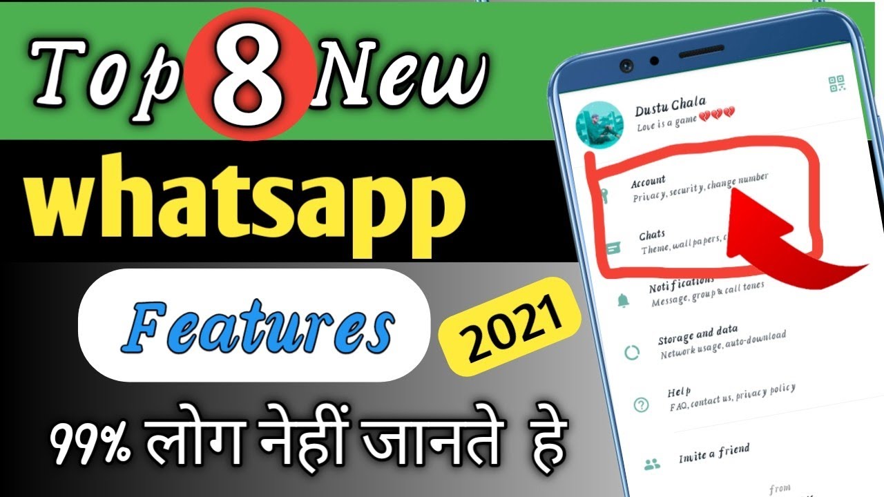 8 New whatsapp setting 2021/whatsapp new features, whatsapp new update ...