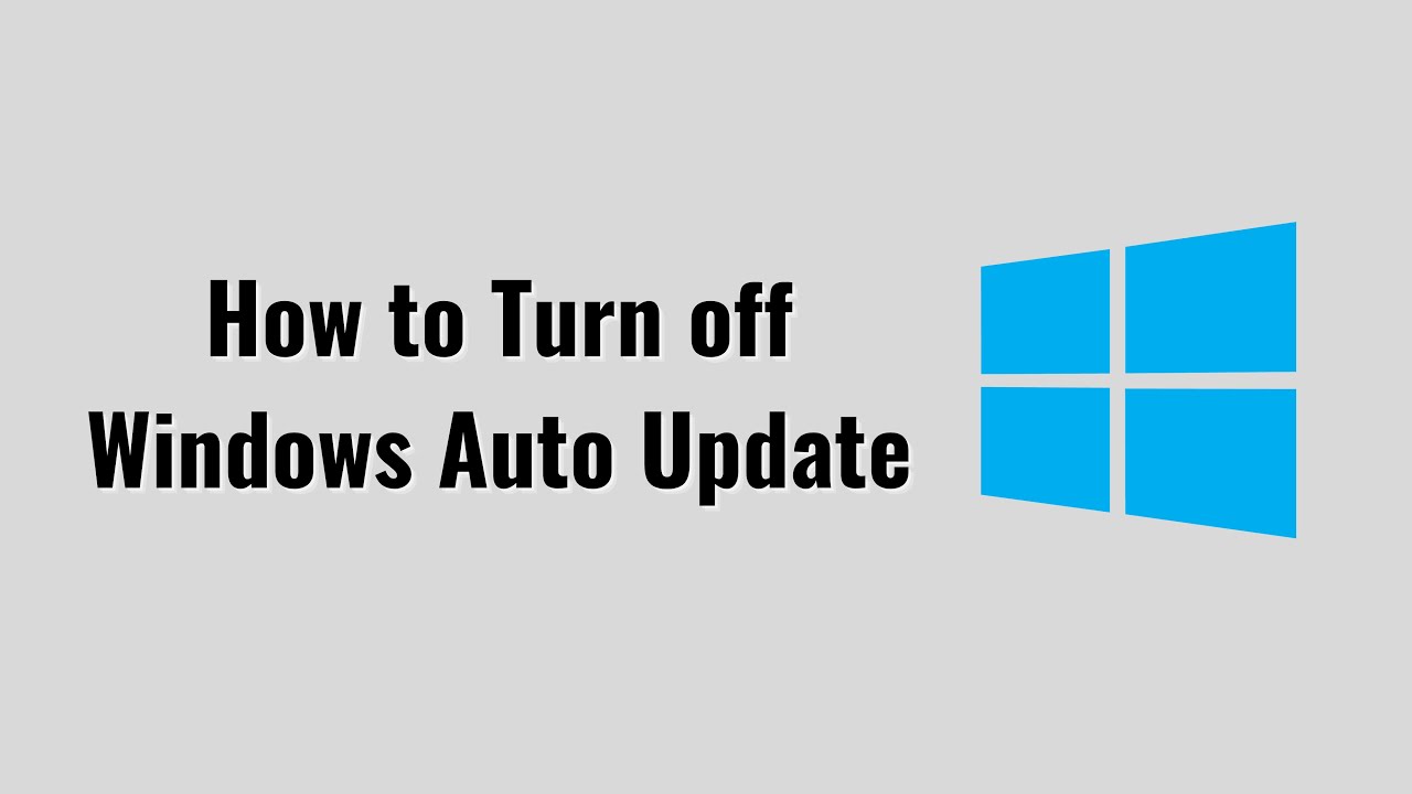 How to Turn off Windows Auto Update in Windows 10/11 - YouTube
