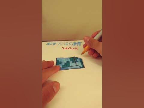 how to draw minecraft - YouTube