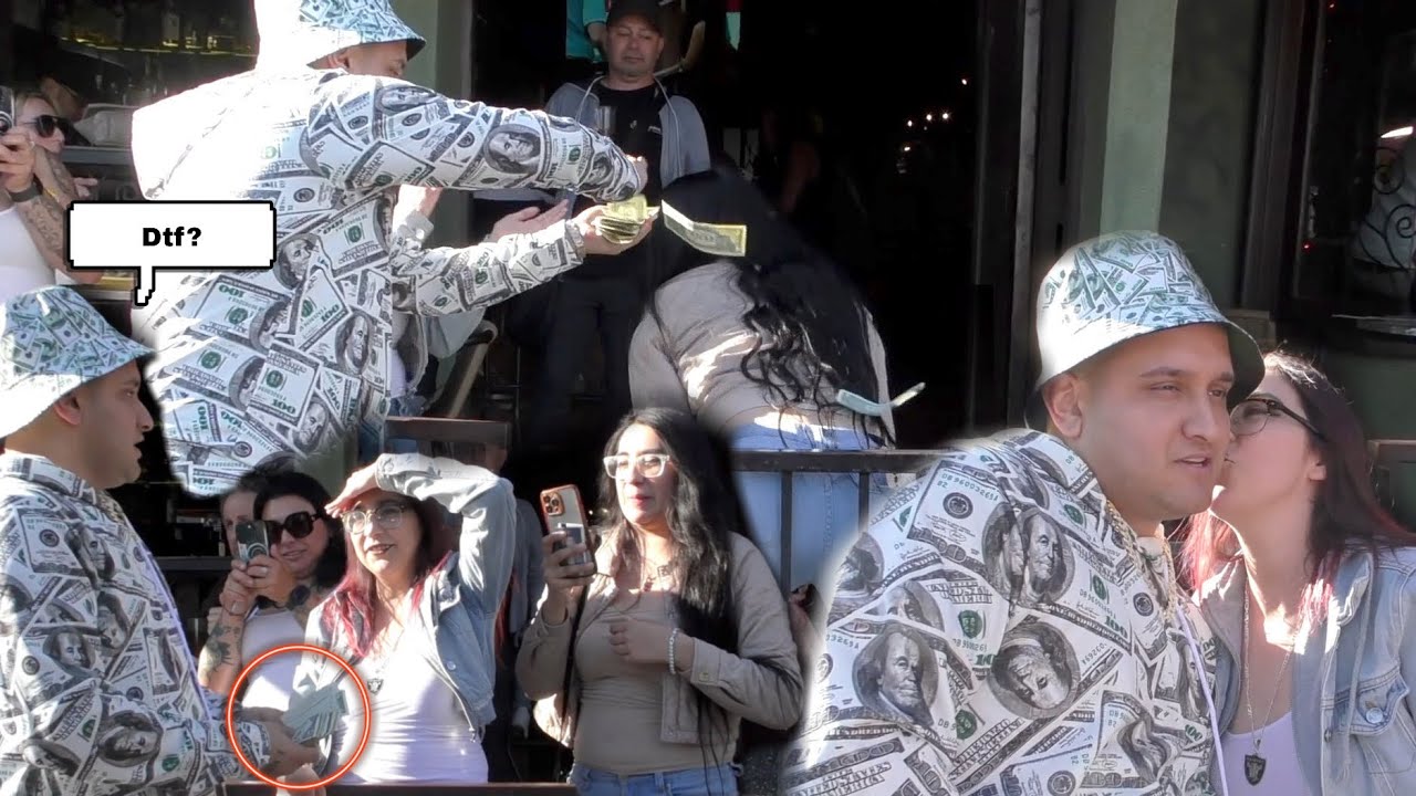 WANNA BE RAPPER FLEXING MONEY AND PICKING UP GIRLS - YouTube