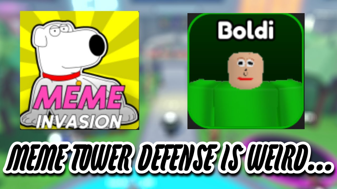 PLAYING MEME TOWER DEFENSE! Roblox - YouTube