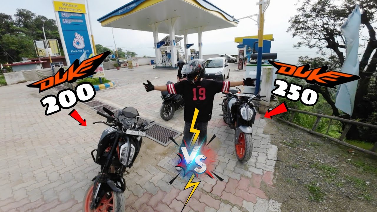 Duke 200 VS Duke 250 🔥 ️‍🔥 Hyper Ride 🥵 R15 Closecalls 😱 ️‍🔥 - YouTube
