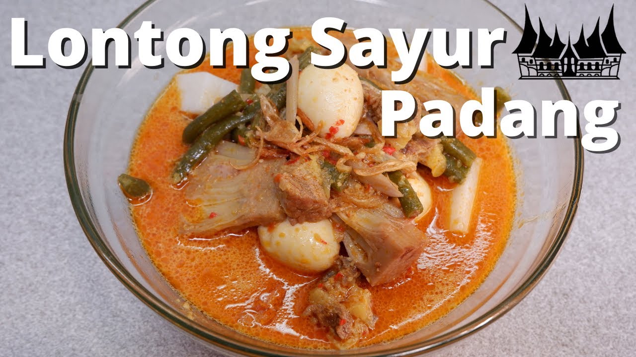 RESEP LONTONG SAYUR PADANG SUPER SIMPLE - YouTube