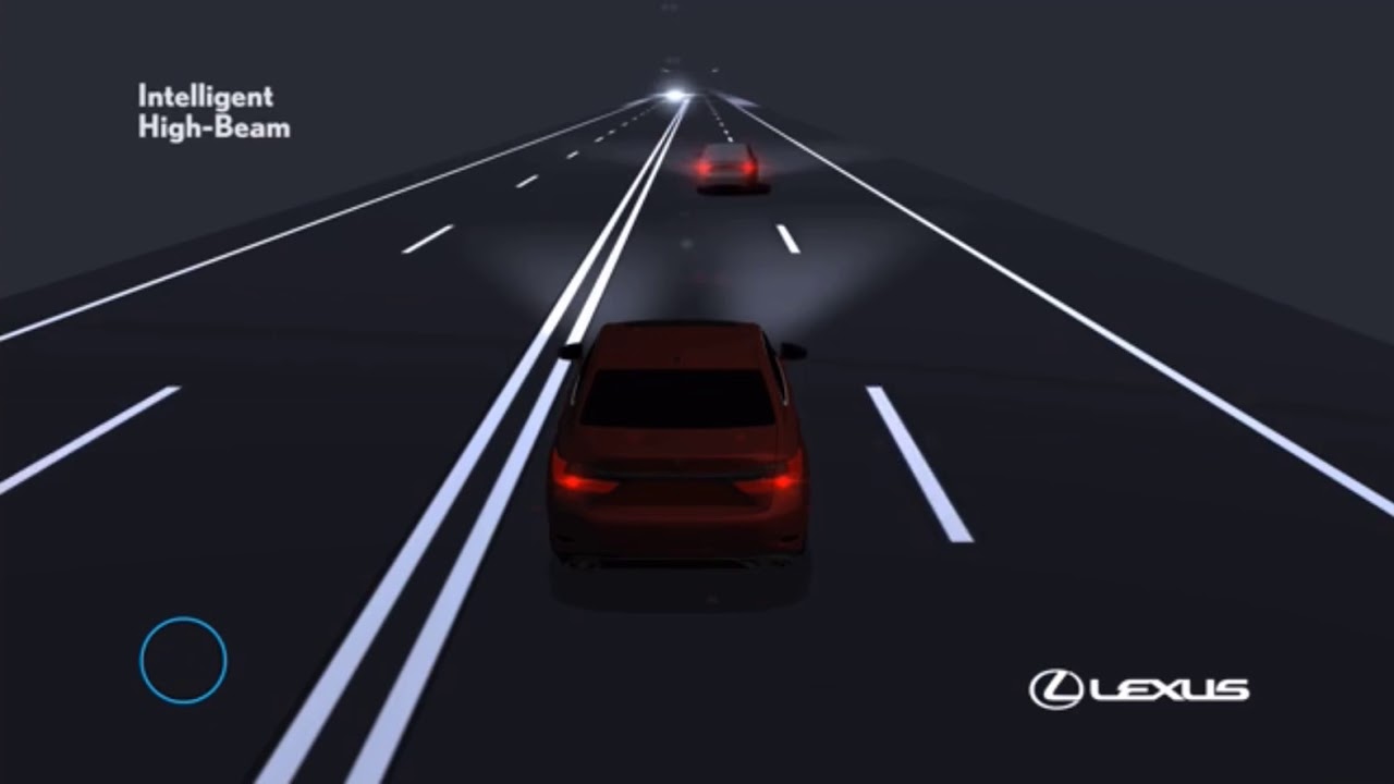 Lexus Intelligent High Beams Explained - YouTube