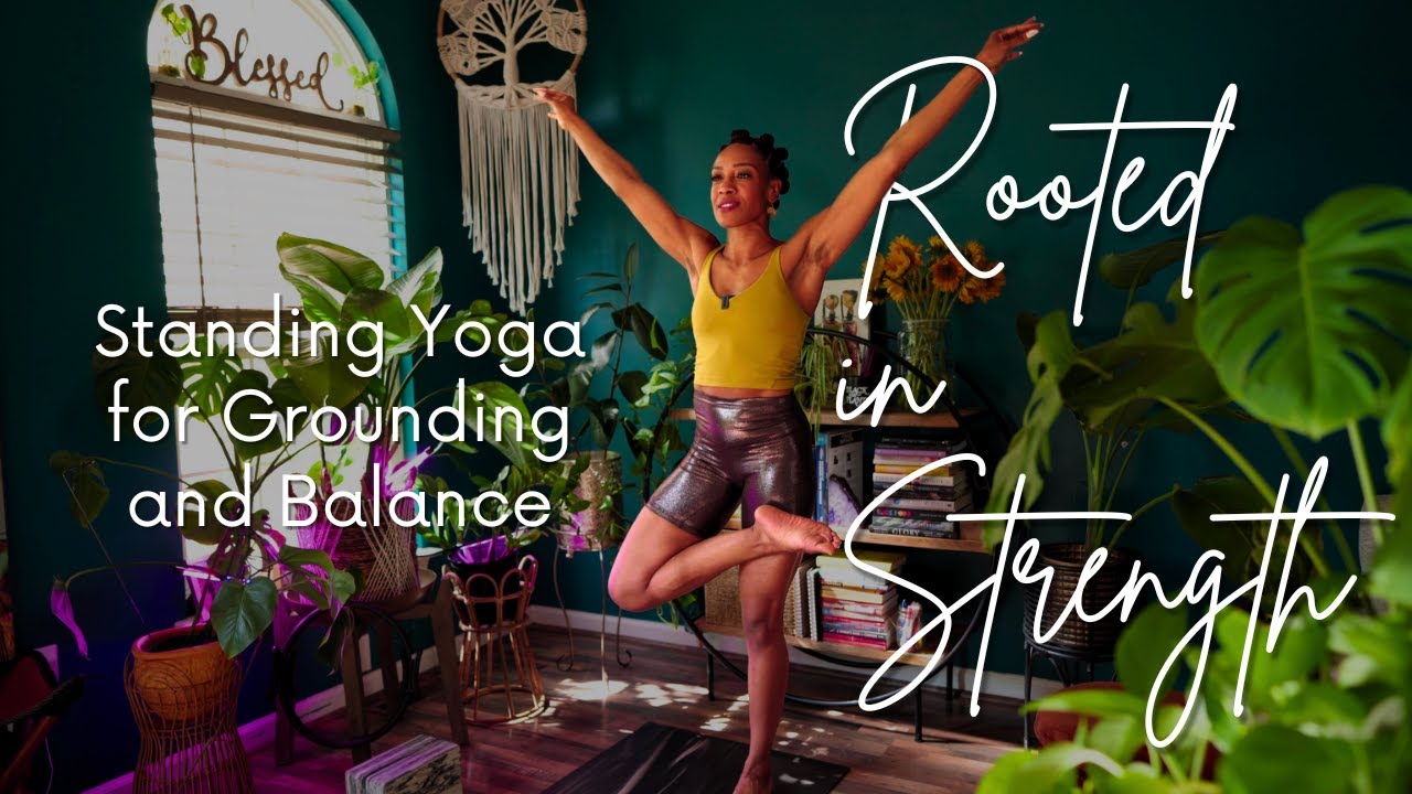 10-Minute Standing Yoga for Grounding and Balance! | Chill Lo-fi Yoga ...