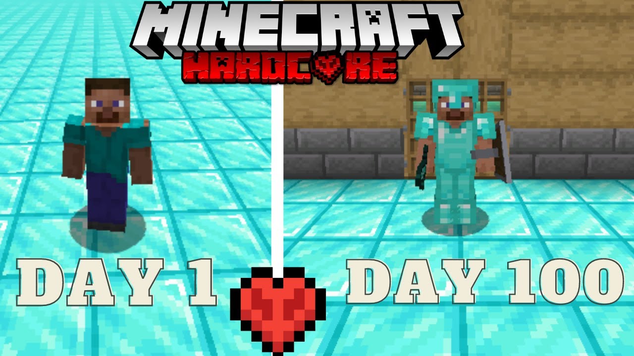 I Survived 100 Days In Diamond Only World In Minecraft Hardcore (HINDI ...
