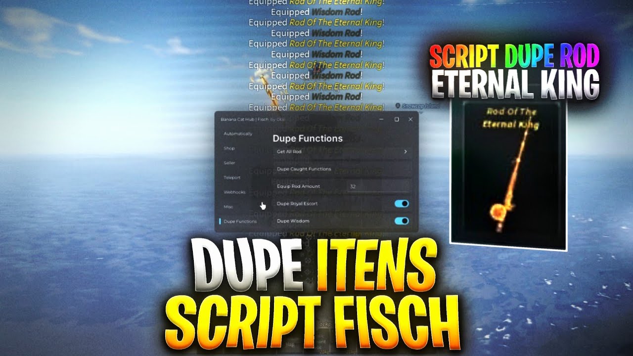 FISCH SCRIPT Fish DUPE,XP DUPE,AUTO FISH, MEGALODON LOG, AUTO SELL ...