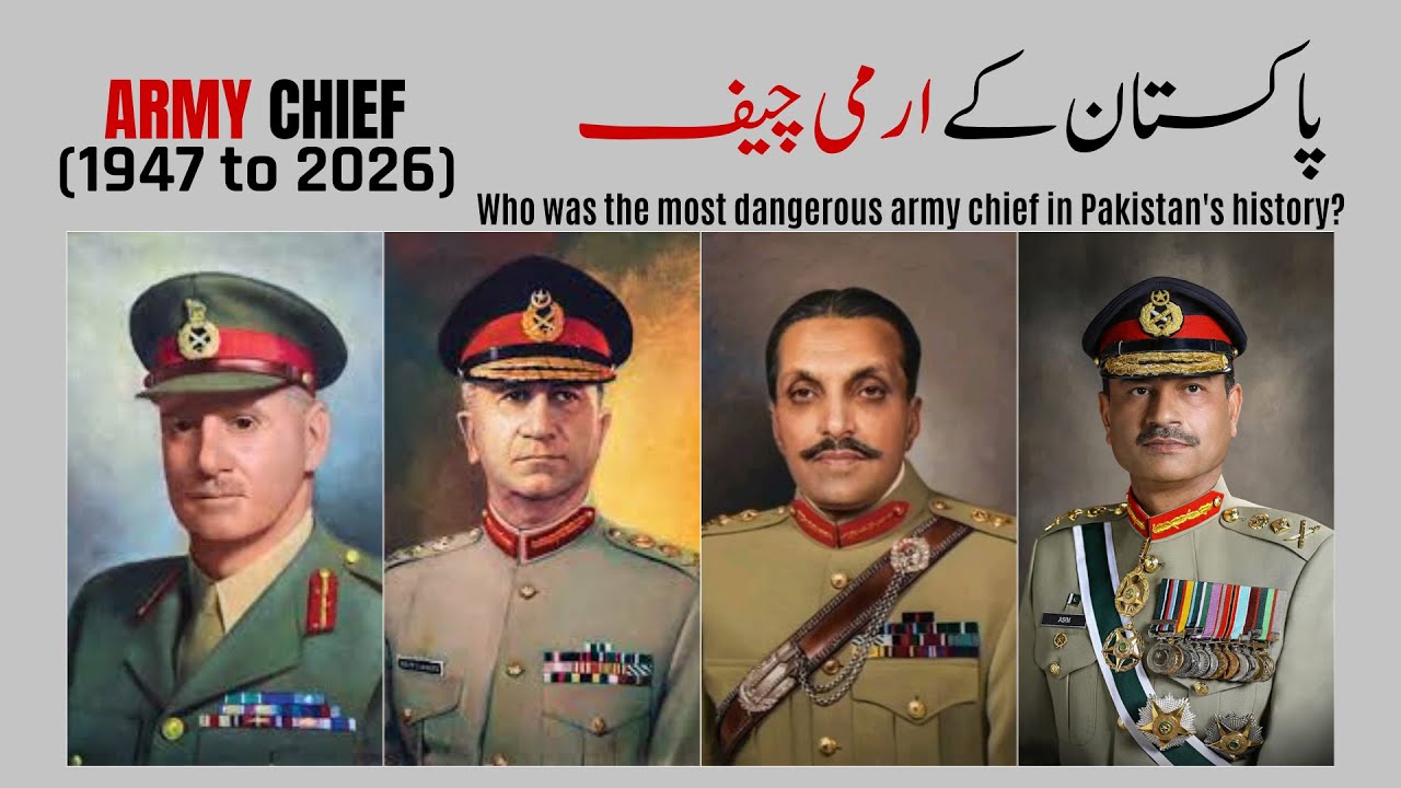 Pakistan Army Chiefs (1947–2026) | Complete History of COAS | From ...