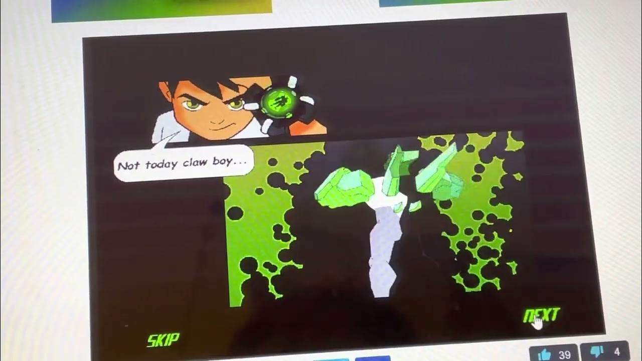 Ben 10 Escape Fury old Cartoon Network flash game - YouTube